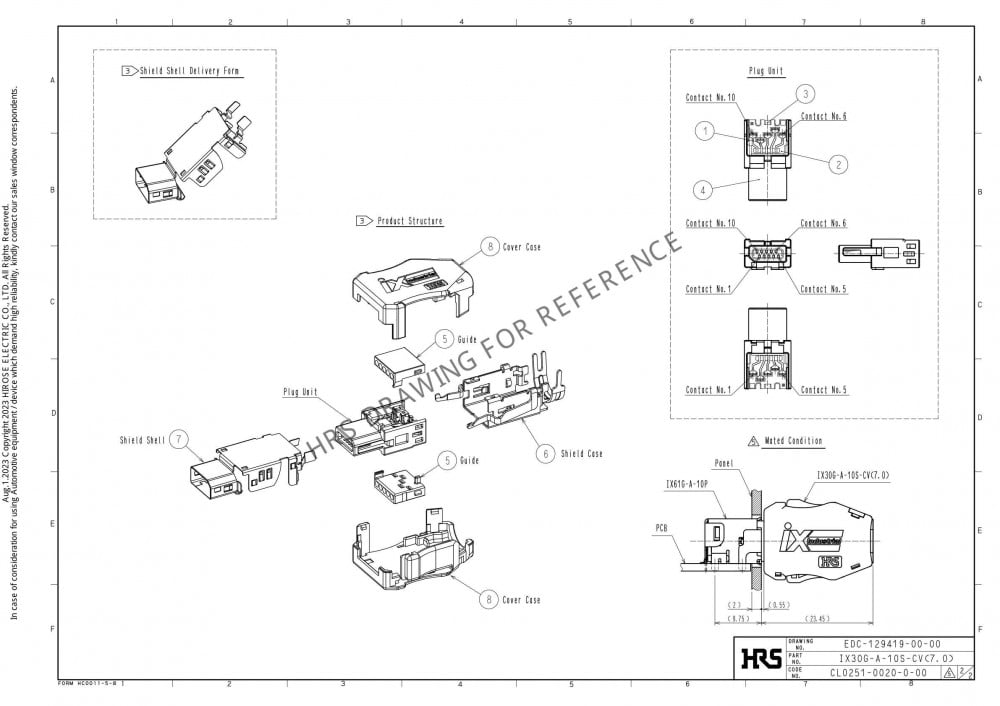HRS IX30G-A-10S-CV(7.0) technical document page 2