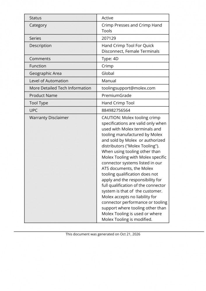 MOLEX 638252800 product document, page 2