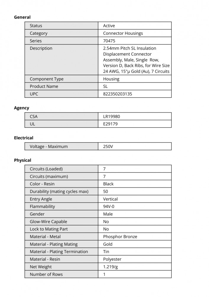 MOLEX 704751207 technical document page 2