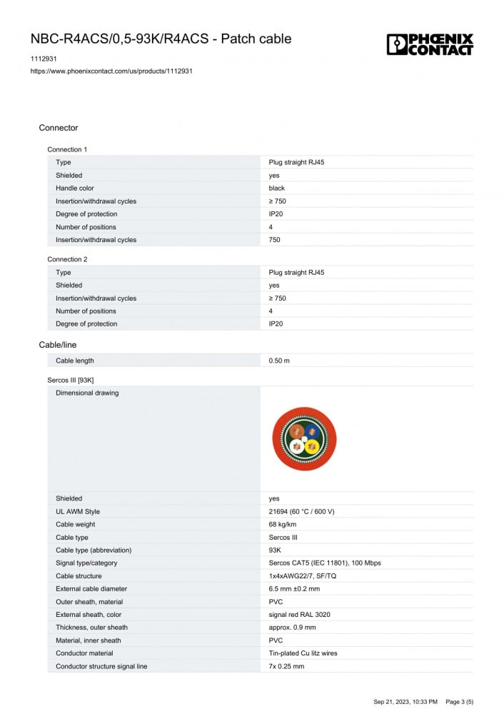 Phoenix Contact 1112931 technical document page 3