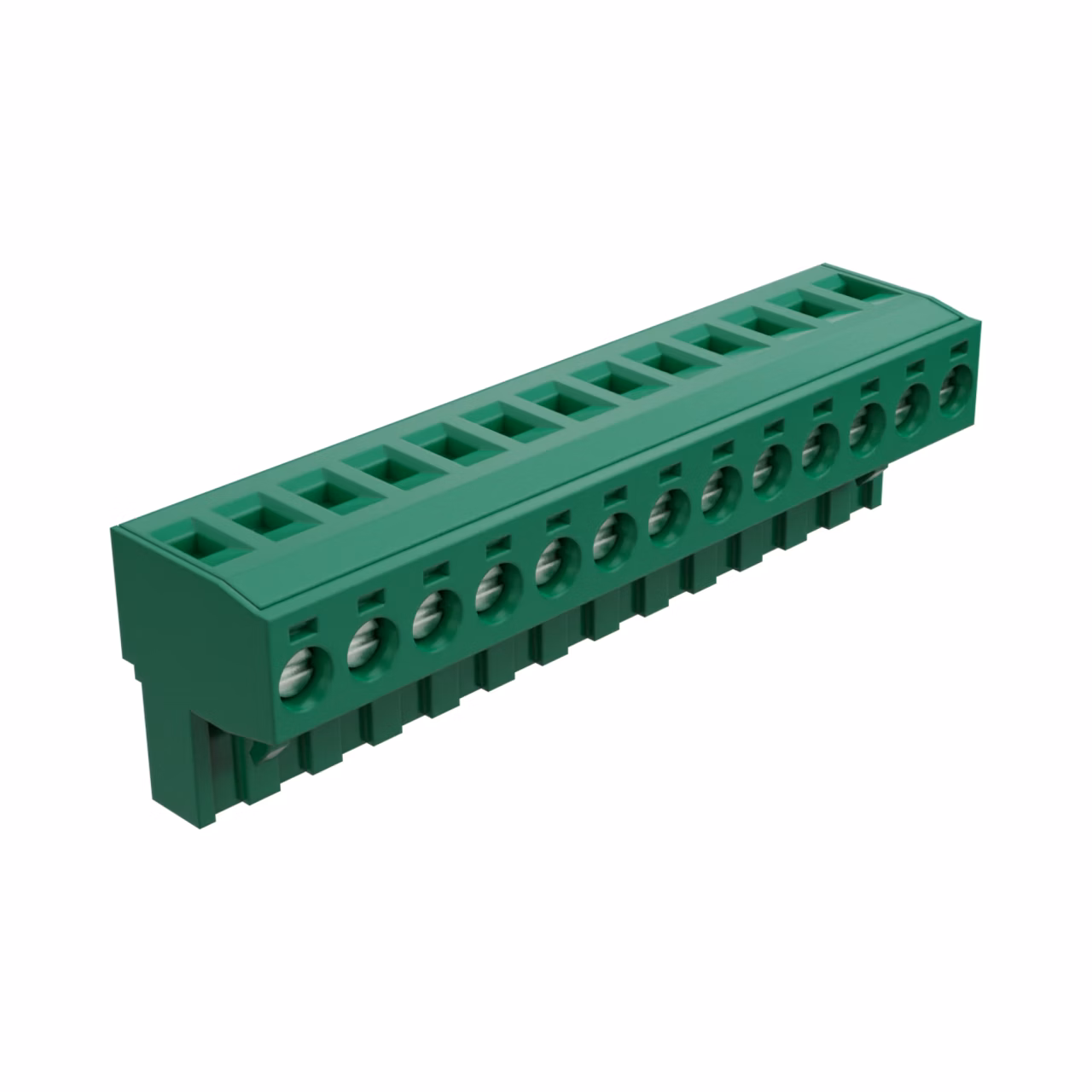 5.08mm Pitch Eurostyle Horizontal Plug, Green Housing, 13 Circuits for sale