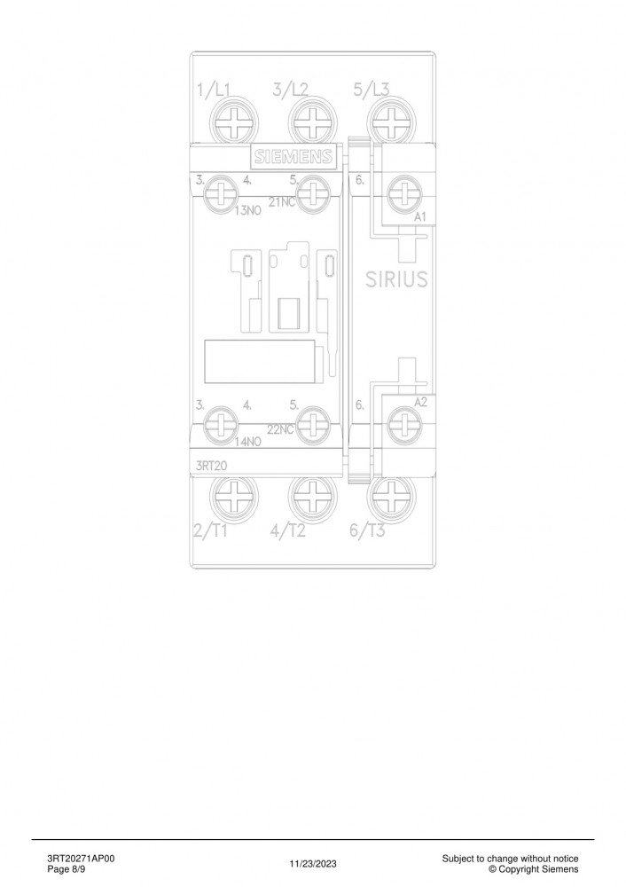 3RT60271AP20 technical document page 8