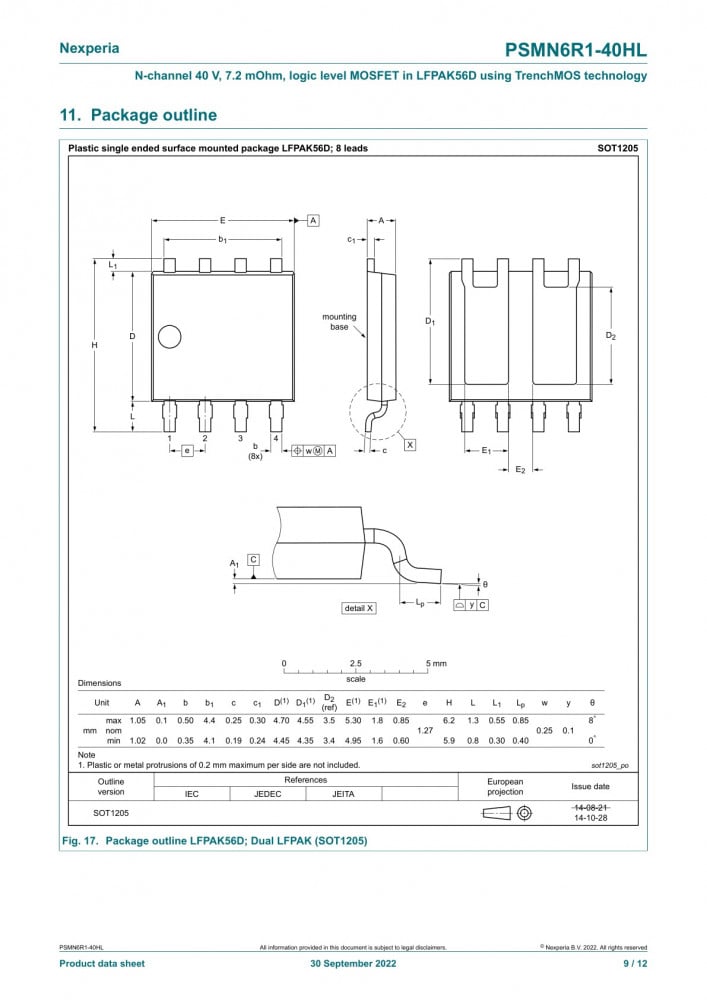 PSMN6R1-40HLX datasheet page 9