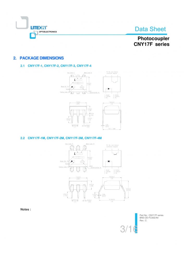 CNY17F series datasheet page 4
