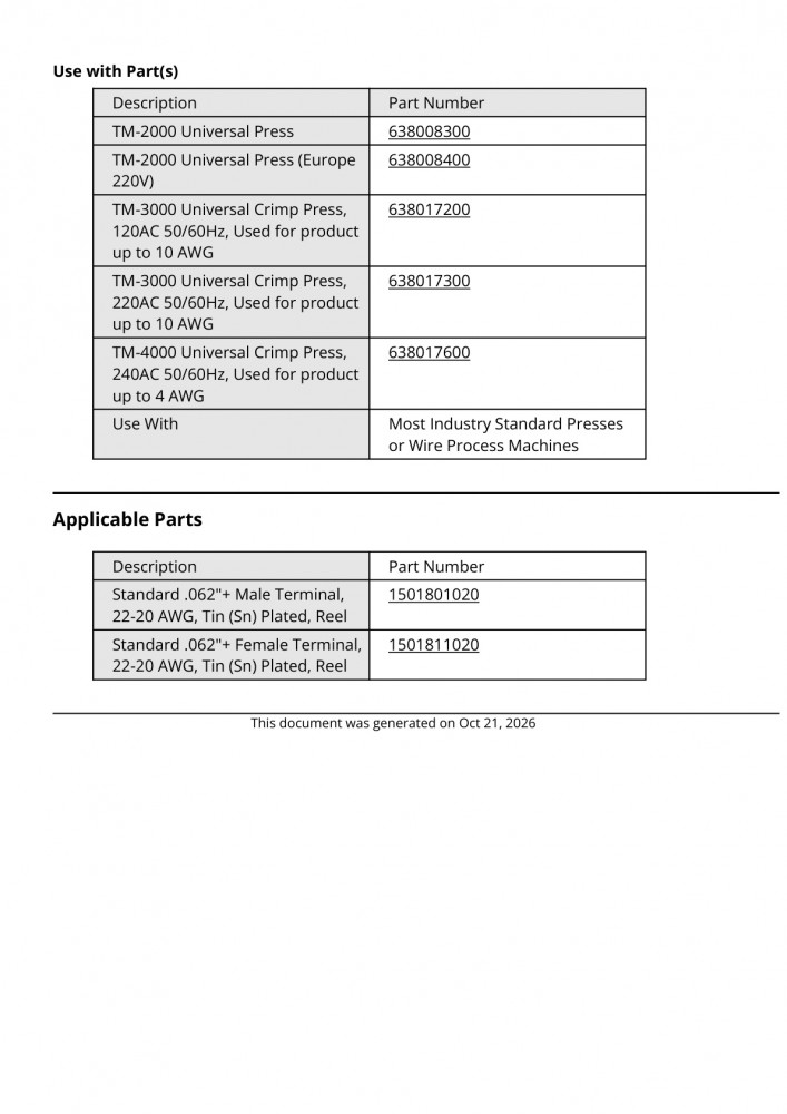 MOLEX 639036500 technical document page 3
