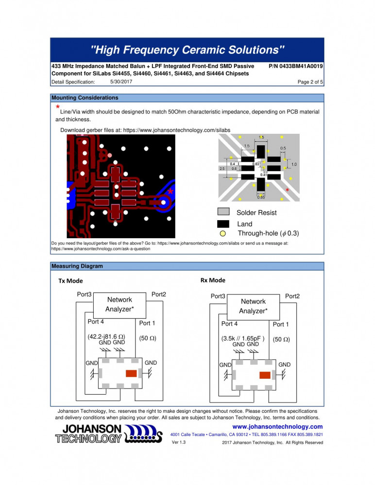 0433BM41A0019E datasheet page 2