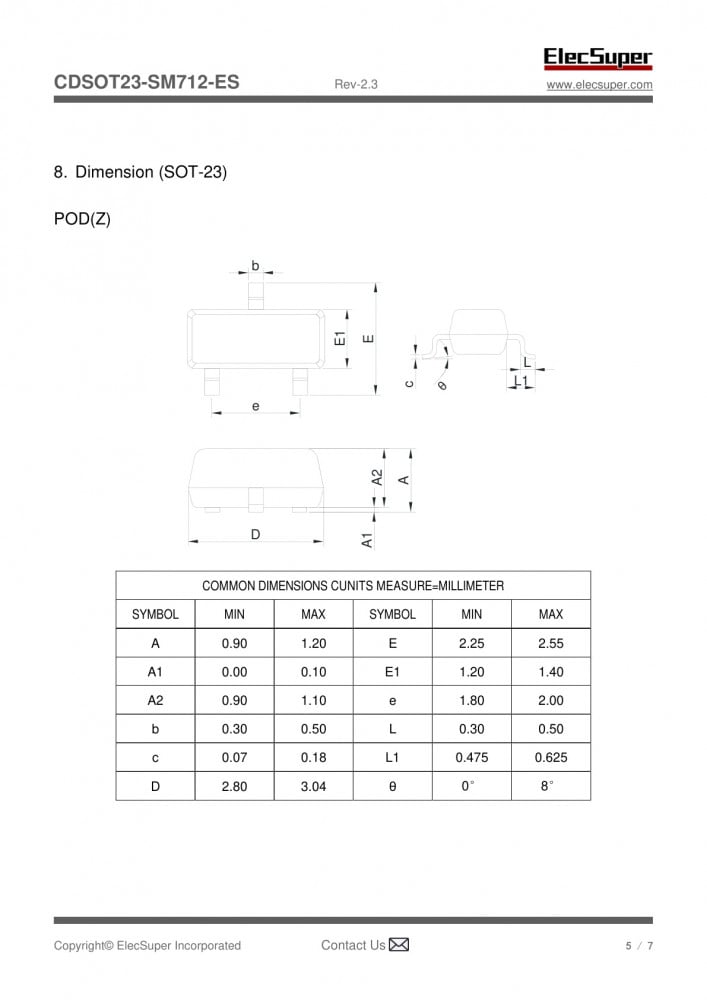 CDSOT23-SM712-ES datasheet page 5