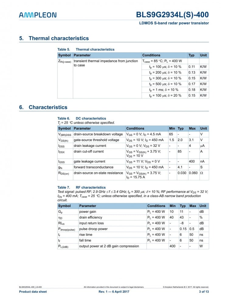 BLS9G2934LS-400U datasheet page 3
