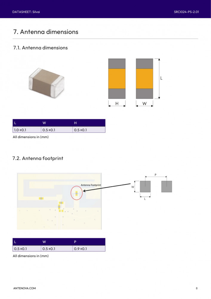 Silvai datasheet page 8