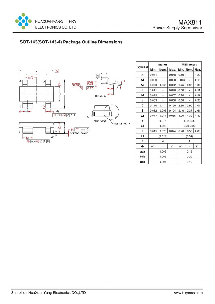 MAX811R-HXY datasheet page 5