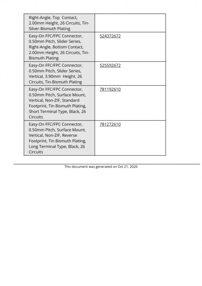 Technical document image 3 for MOLEX 982660284