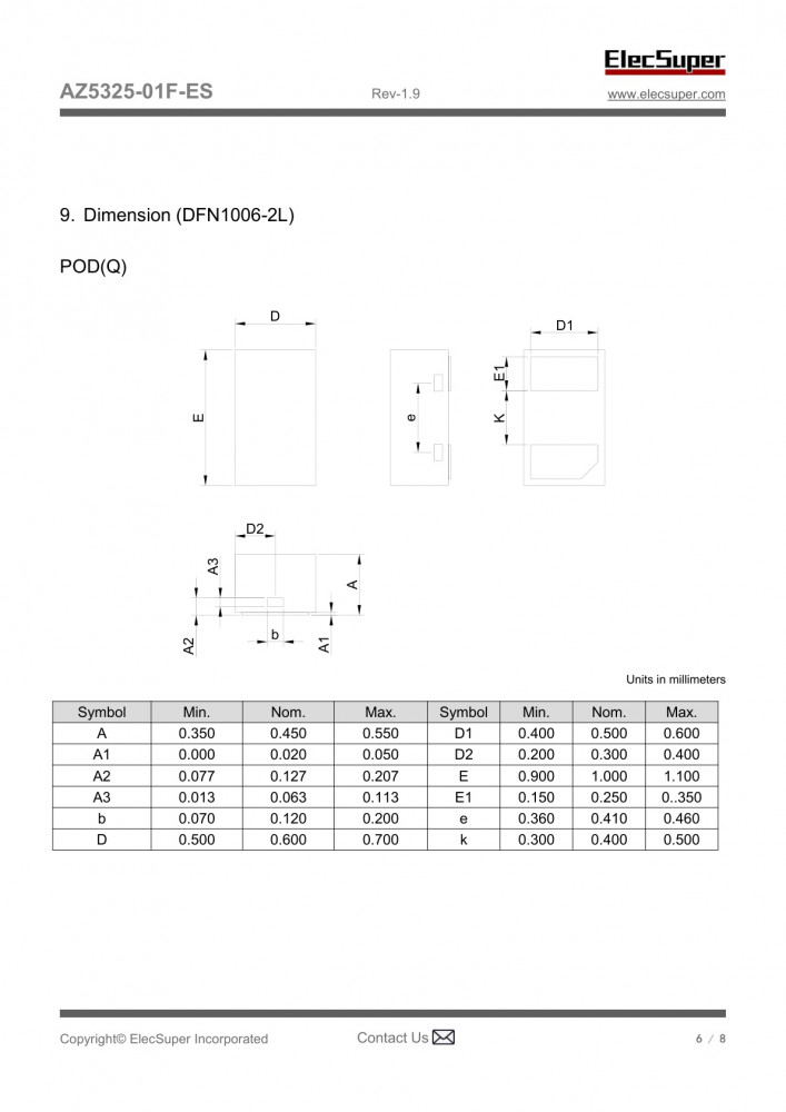 AZ5325-01F-ES datasheet page 6