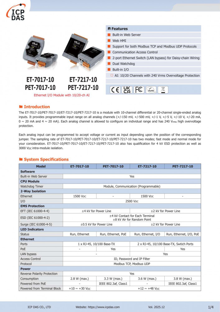 ET-7017-10 technical document page 1
