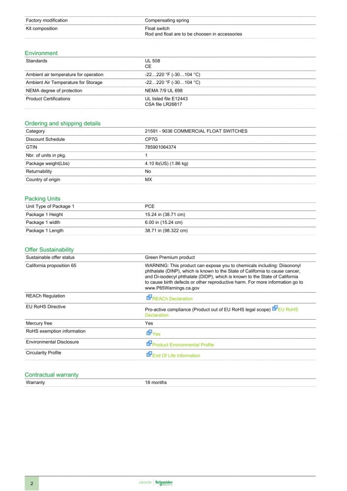 9036DR31C technical document page 2