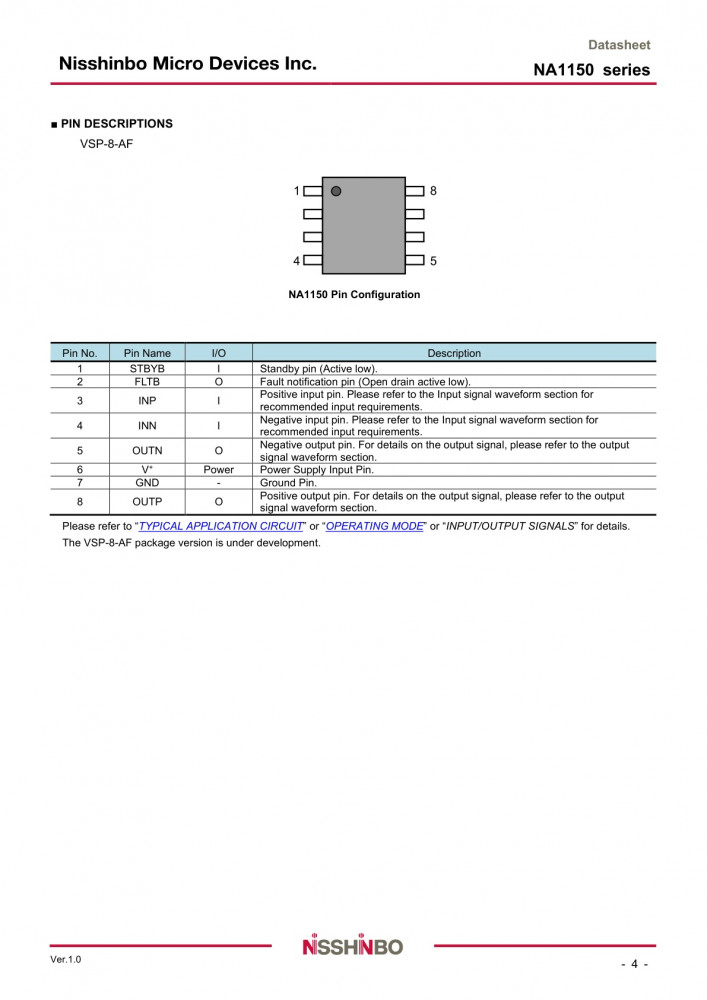 NA1150 datasheet page 4