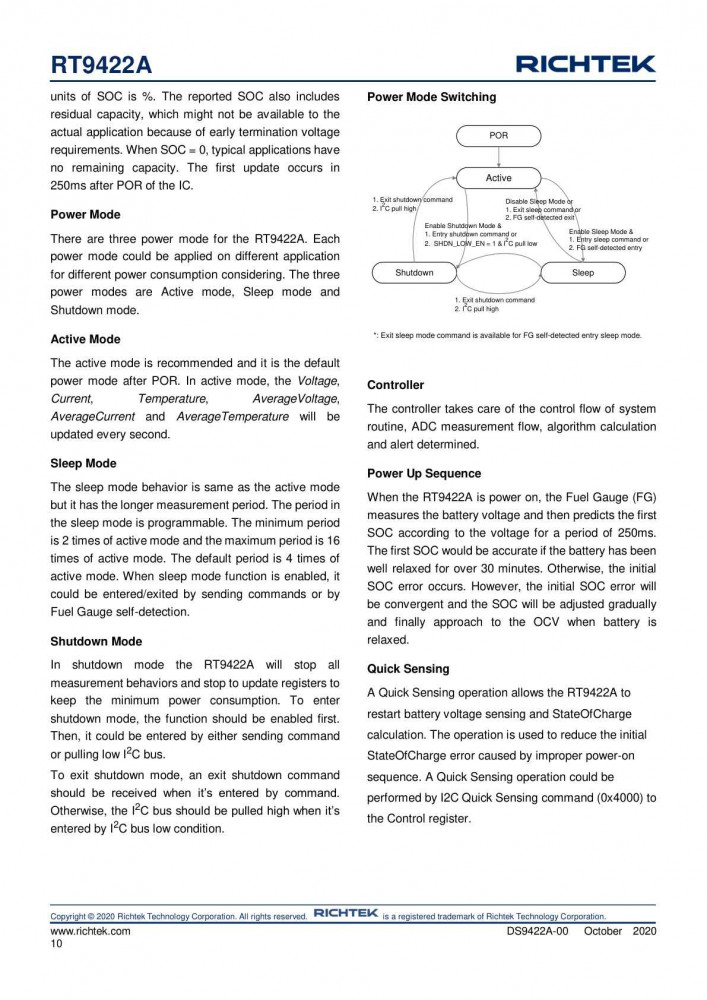 RT9422A technical document page 10