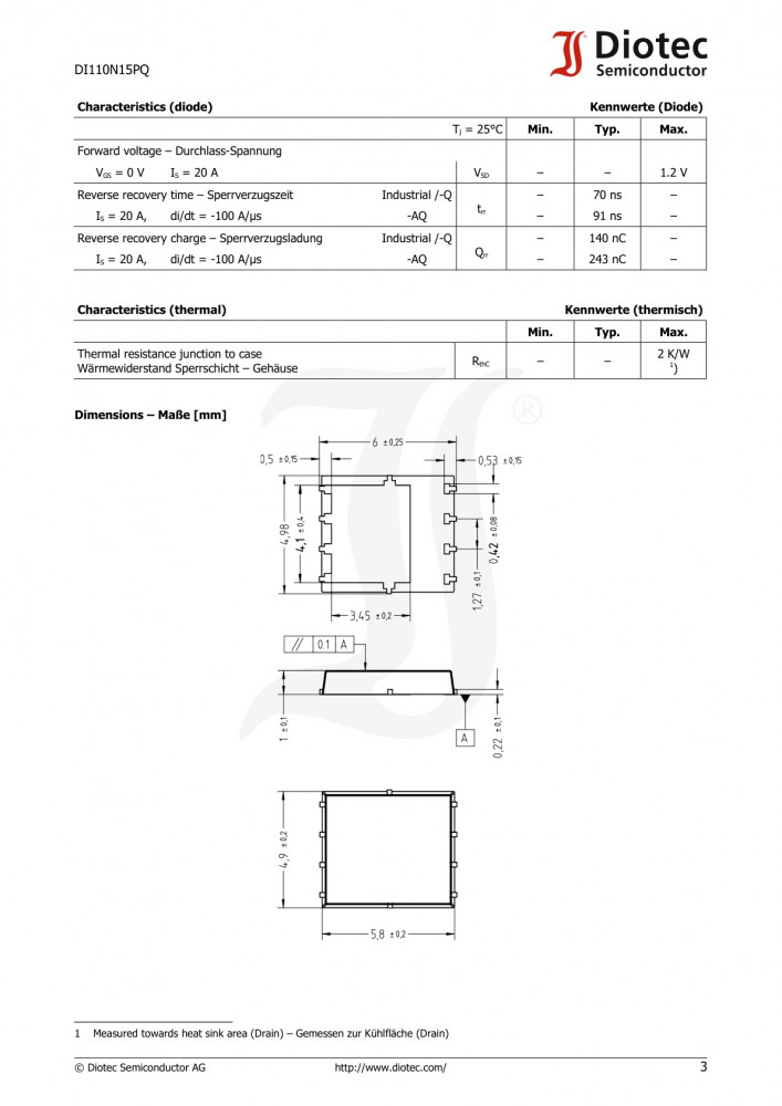 DI110N15PQ technical document page 3
