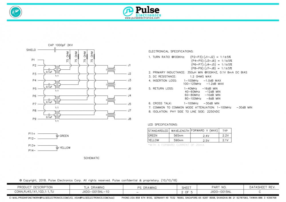 JXD0-0015NL datasheet page 2