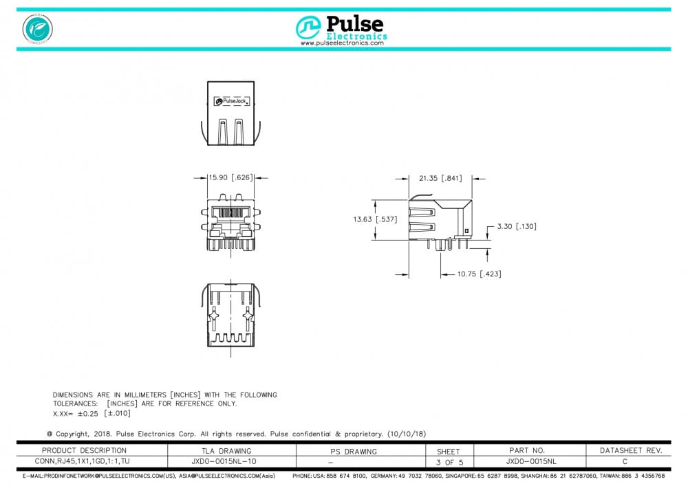 JXD0-0015NL datasheet page 3