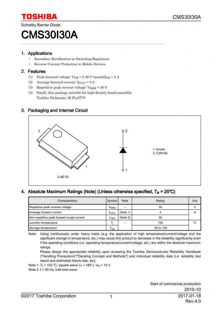 CMS30I30A datasheet page 1