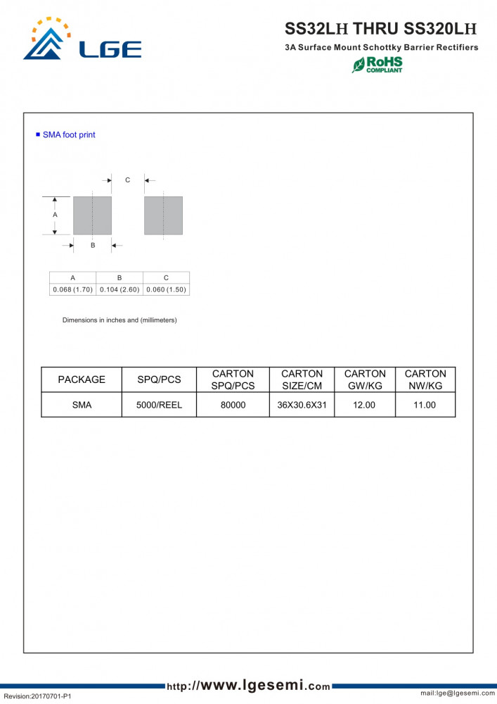 LGE SS34LH datasheet page 3