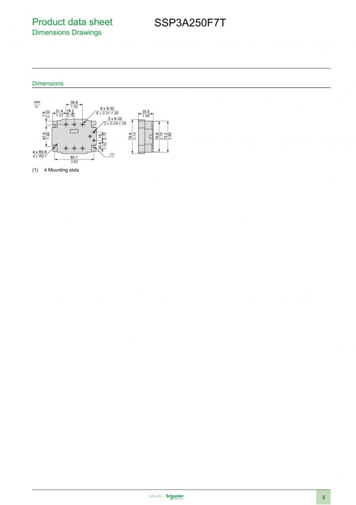 SSP3A250F7T technical document page 3
