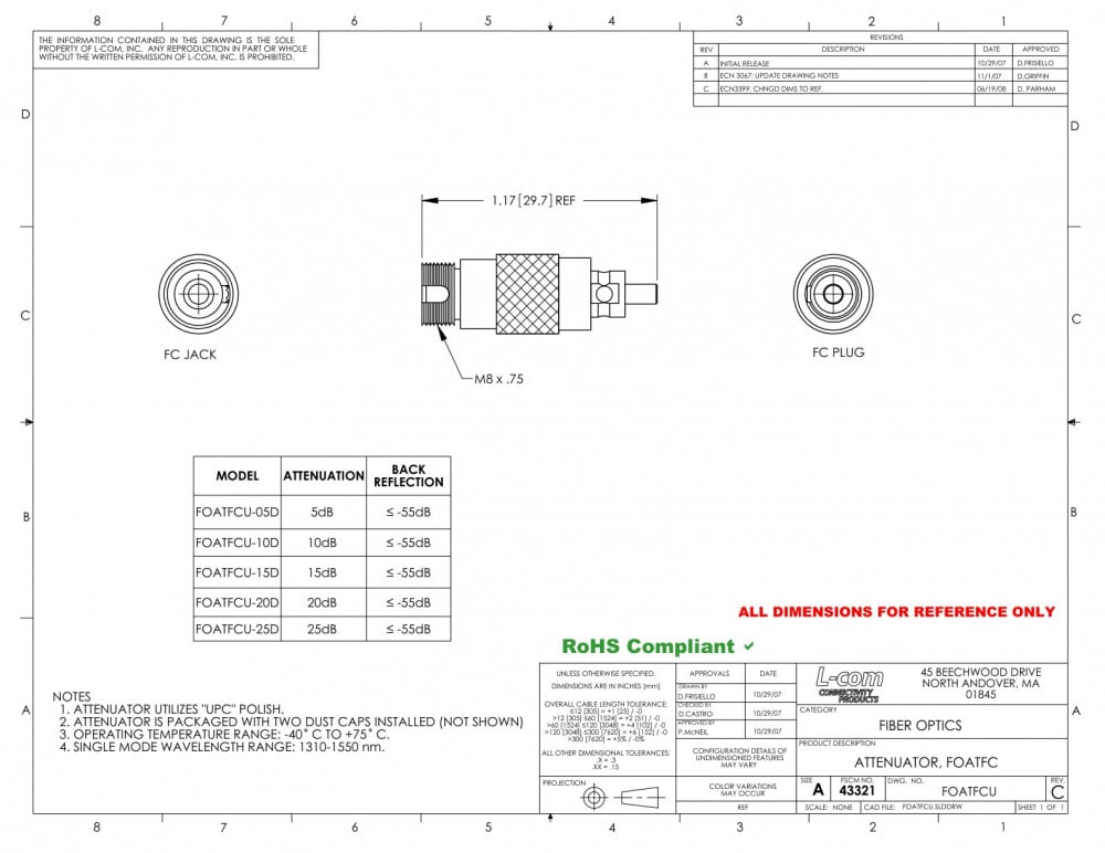FOATFCU-25D technical document preview