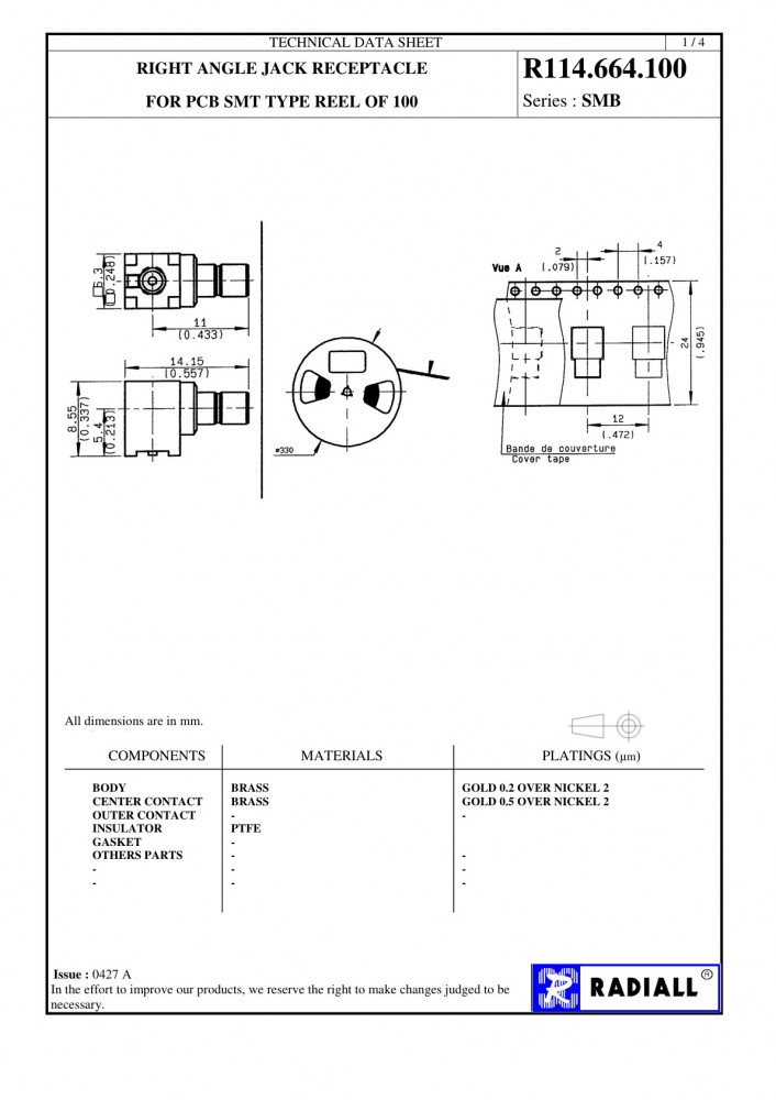 R114664100 technical documentation page 1