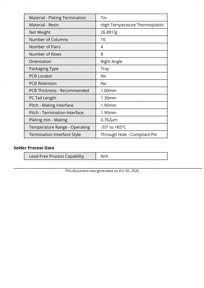 MOLEX 2044601104 technical document preview, page 3