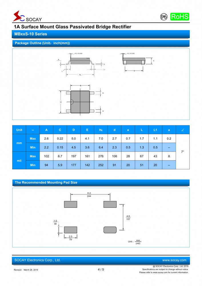 MB6S-10 datasheet page 4