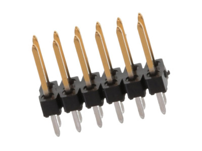 2.54mm Pitch C-Grid III Header, Dual Row, Vertical, 10 Circuits, 0.10µm Gold (Au) Selective Plating