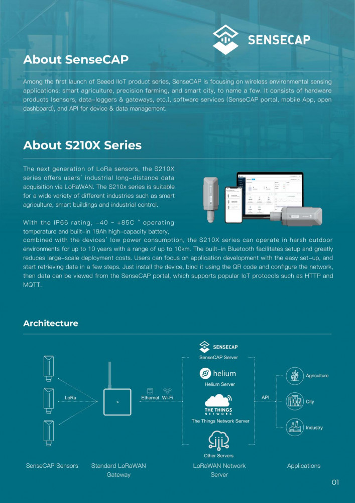 SenseCAP S210X catalogue page 2