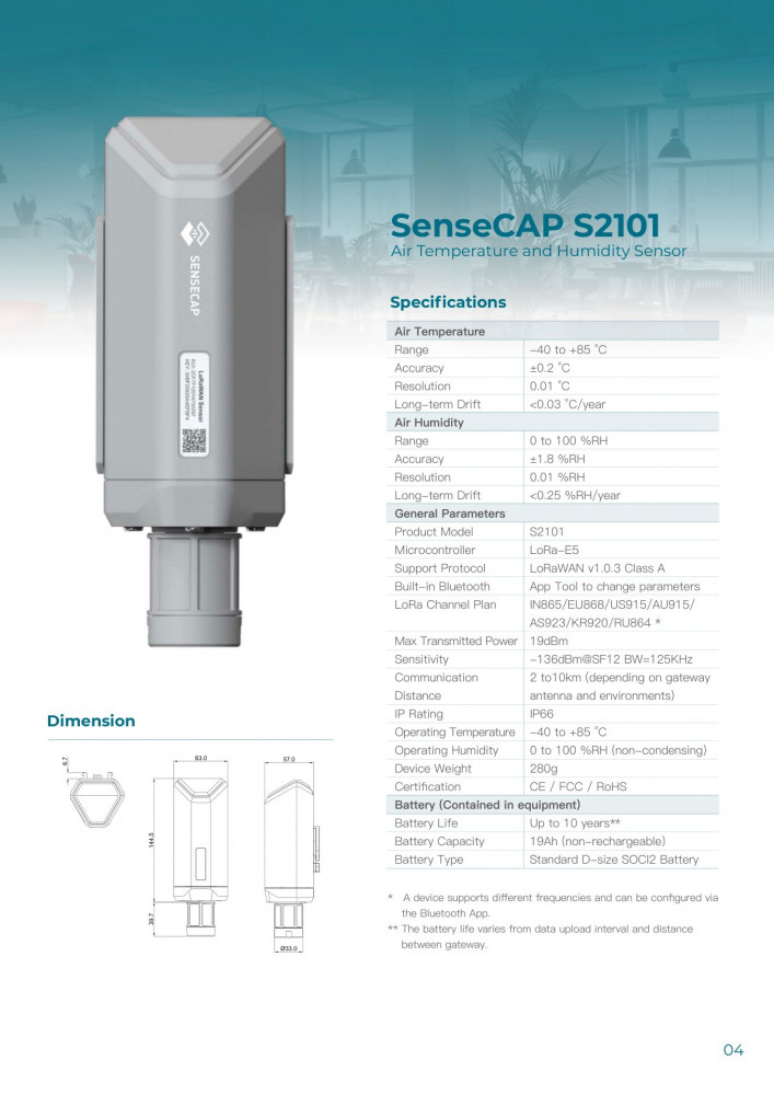 SenseCAP S210X catalogue page 5