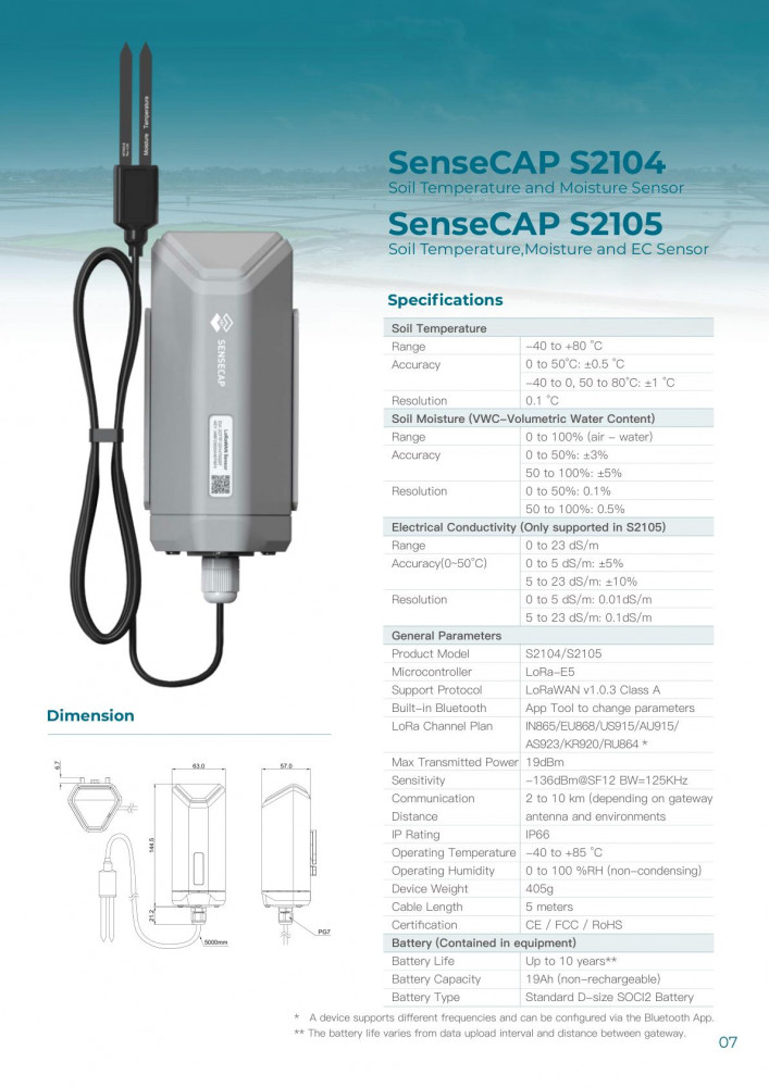 SenseCAP S210X catalogue page 8