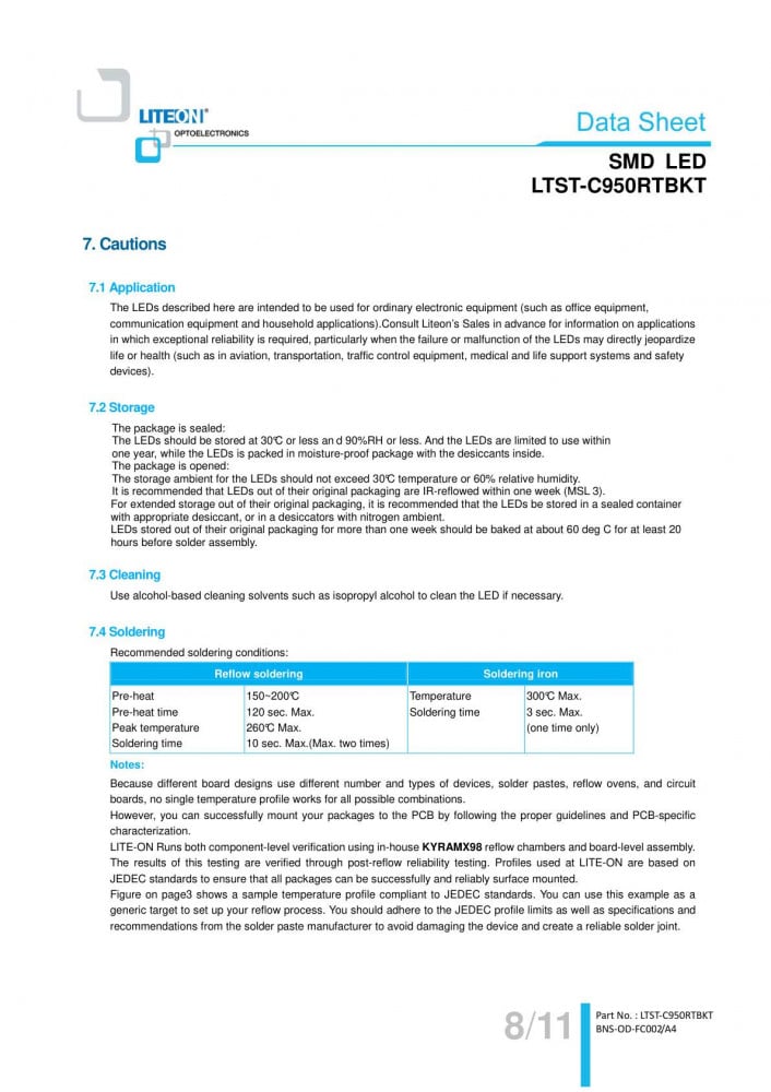 LTST-C950RTBKT datasheet page 9