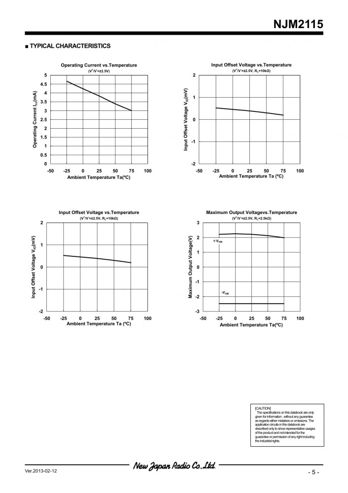 NJM2115 datasheet page 5