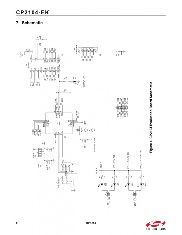 CP2104EK documentation page 6