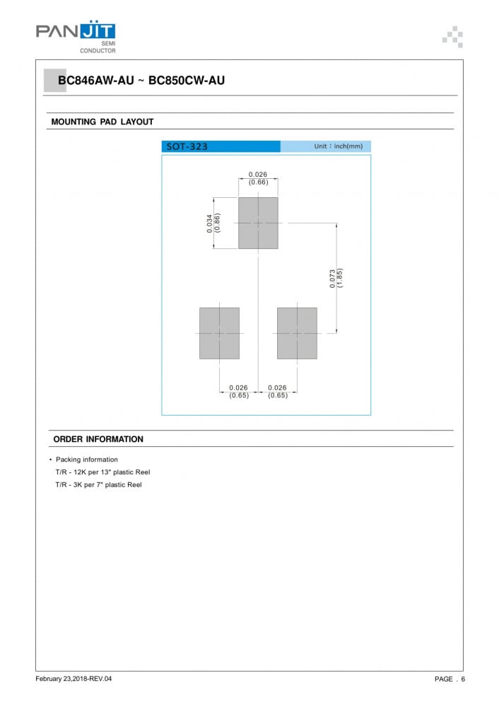 PANJIT BC846BW-AU datasheet page 6