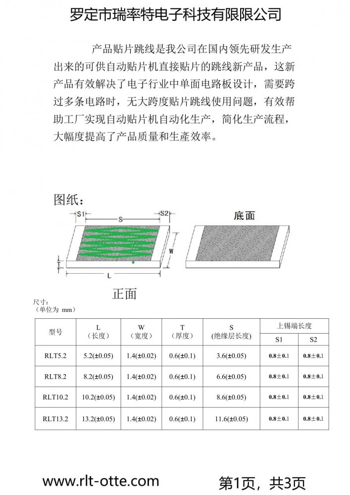 RLT10.2 product dimensions and model table