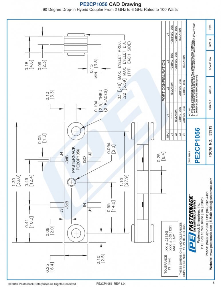 PE2CP1056 datasheet page 5