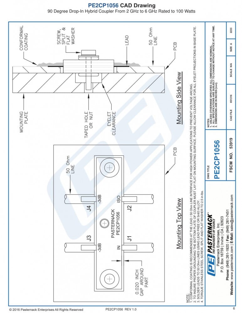 PE2CP1056 datasheet page 6