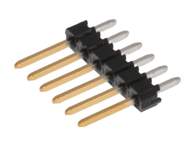 2.54mm Pitch C-Grid III Header, Single Row, Vertical, 13 Circuits, 0.76µm Gold (Au) Selective Plating