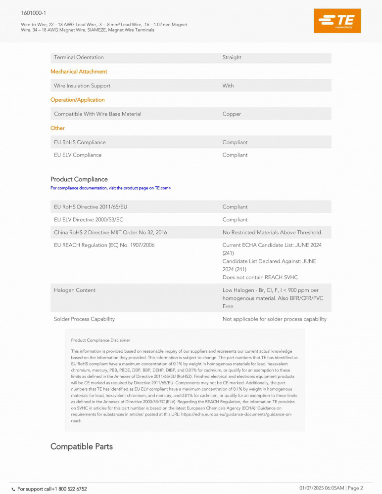 1601000-1 technical document page 2