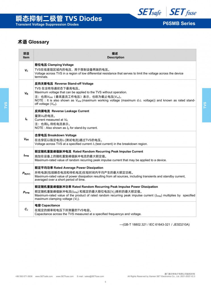 P6SMB TVS datasheet page 5