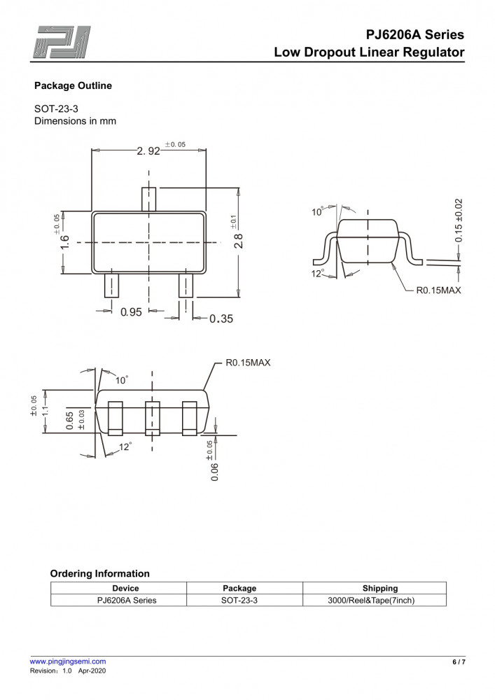 PJ6206AL30SA datasheet page 6
