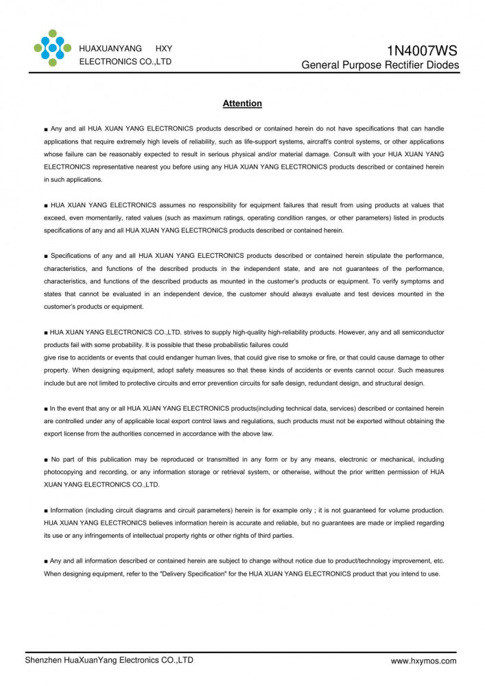 1N4007WS technical document page 4