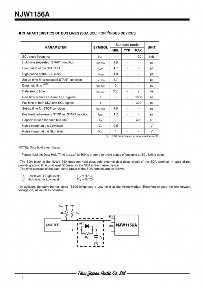 NJW1156A datasheet page 4