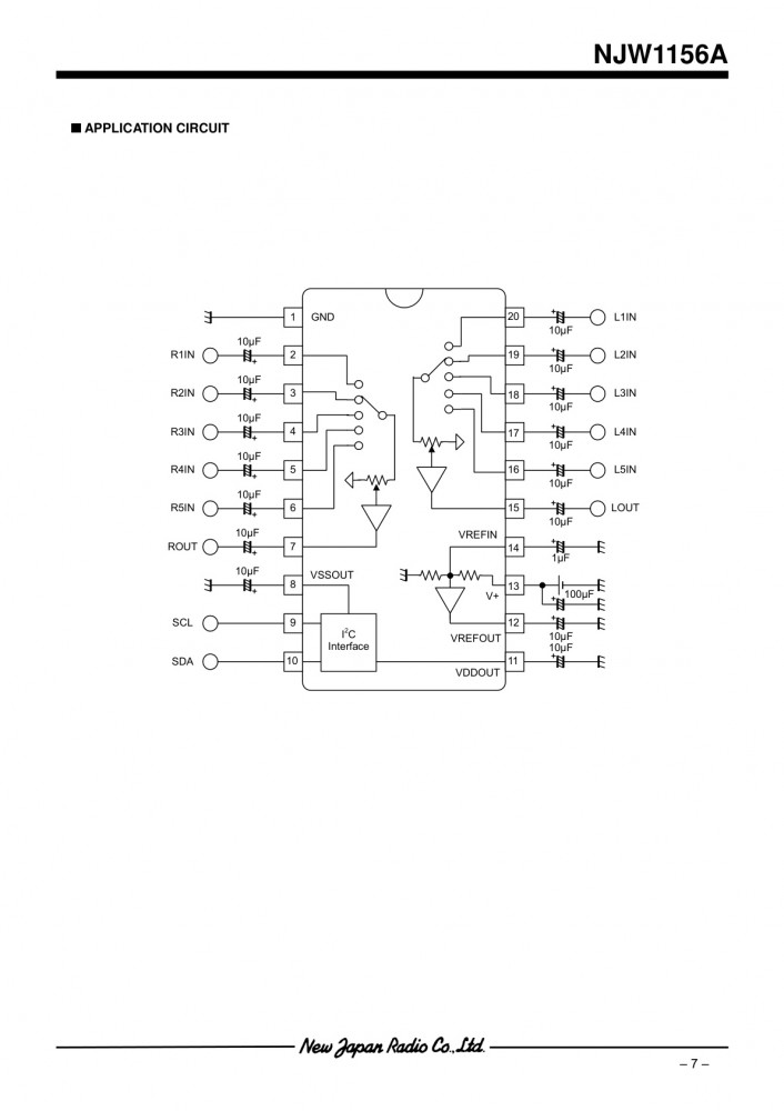 NJW1156A datasheet page 7