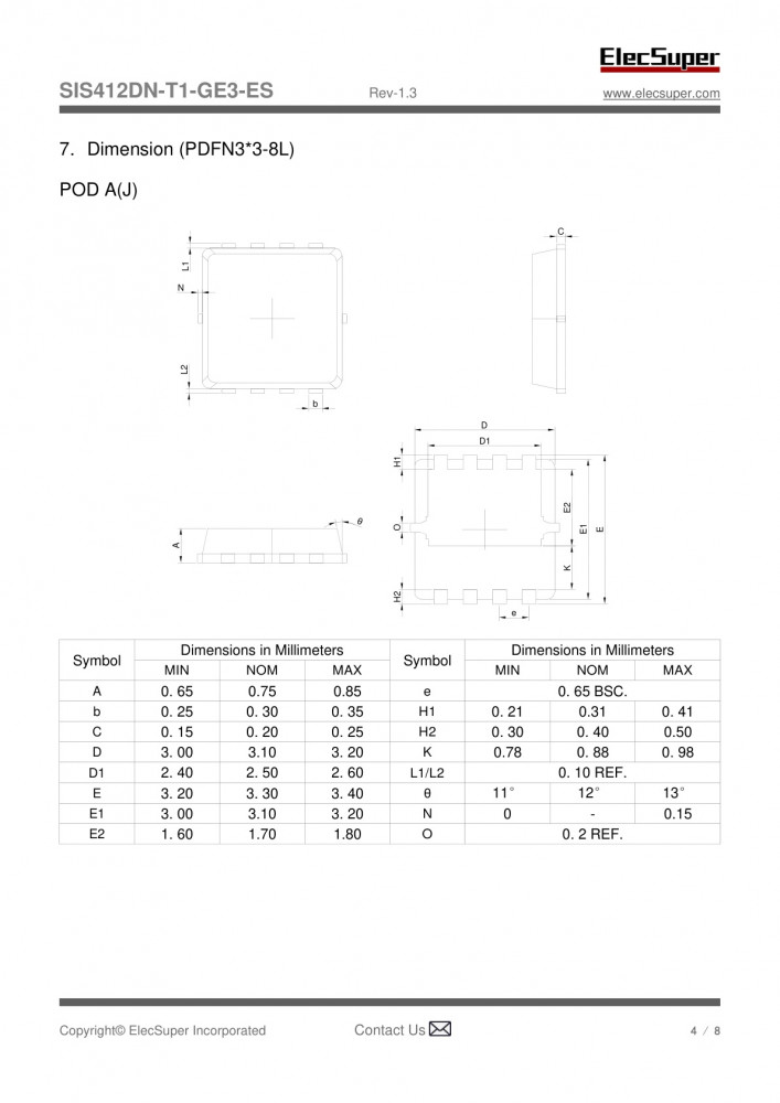 SIS412DN-T1-GE3-ES datasheet page 4