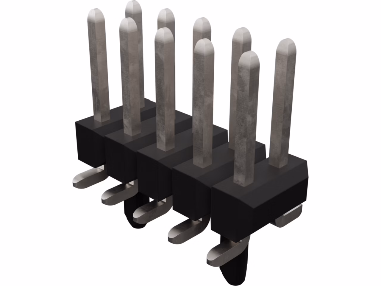 C-Grid Breakaway PCB Header, 2.54mm Pitch, Surface Mount, Dual Row, Vertical, 10 Circuits, Tin (Sn) Plating, 3.30mm Locator Pegs, 6.10mm Mating Pin Length, Tube for sale